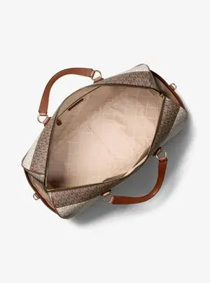 Michael Kors Grayson Extra-large Striped Signature Logo Weekender Bag