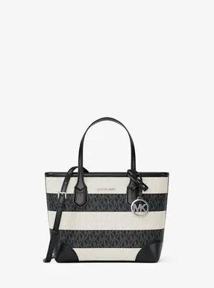 Michael Kors Eva Extra-small Signature Logo Convertible Crossbody Bag - Black