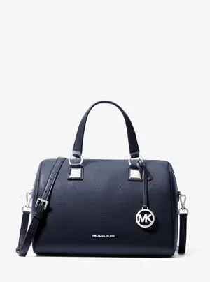 Michael Kors Silver Tone Travel Bags For Women