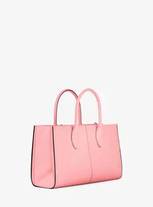 Michael Kors Mirella Medium Logo Debossed Satchel