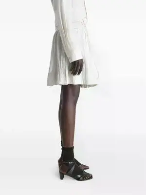 LEMAIRE Crinkled Wrap Skirt - Neutrals
