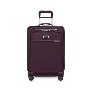 Briggs & Riley 24" Checked Expandable Spinner Suitcase - Plum