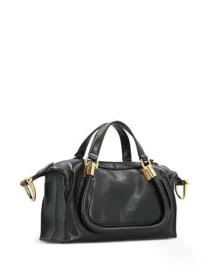 Chloé Small Paraty 24 Leather Tote Bag - Black