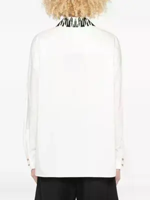 Max Mara Embellished-collar Shirt - White