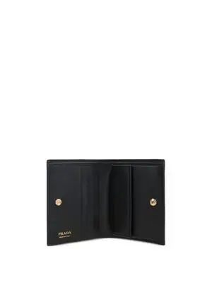 Prada Logo-lettering Leather Wallet
