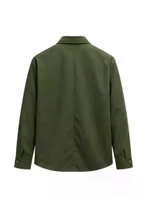 FRANZESE COLLECTION Chest Pockets Button-down Shirt Jacket - Green