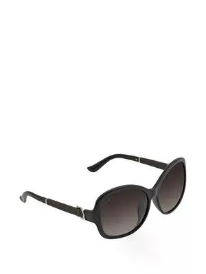 FERRAGAMO Full Rim Oval-frame Sunglasses