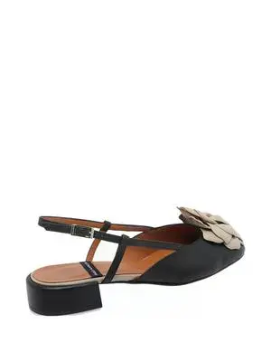 ANGEL ALARCON Flower Slingback Pumps