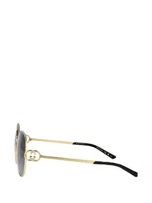 Gucci Interlocking Gg Round-frame Sunglasses