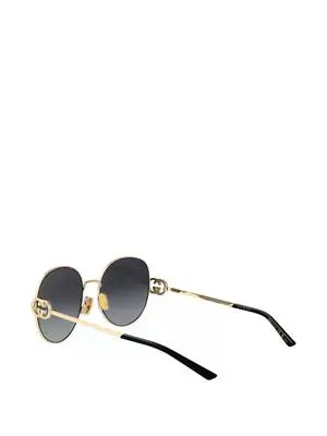 Gucci Interlocking Gg Round-frame Sunglasses
