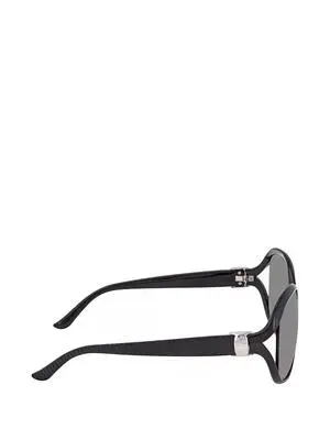 FERRAGAMO Oval Full-rim Sunglasses