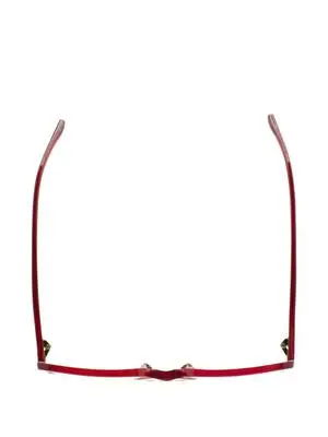 KALEOS Castro Square-frame Eyeglasses - Red
