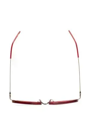 KALEOS Mortimer Geometric-frame Eyeglasses - Red