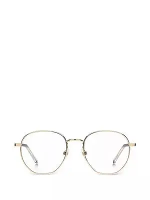 Marc Jacobs Round Full-rim Eyeglasses - Gold