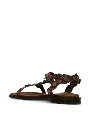 Ash Phanny Studded Sandals - Brown