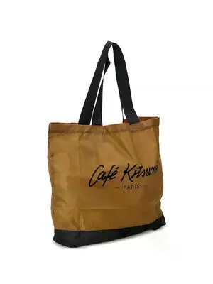 CAFÉ KITSUNÉ Logo-print Tote Bag