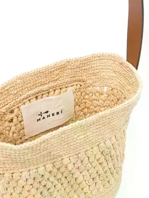 Manebí Woven-raffia Shoulder Bag