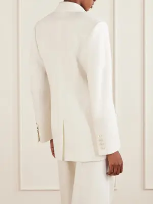 Givenchy Double-breasted Wool And Mohair-blend Cady Blazer