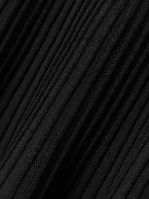 Max Mara Pegizio Ribbed-knit Midi Dress - Black