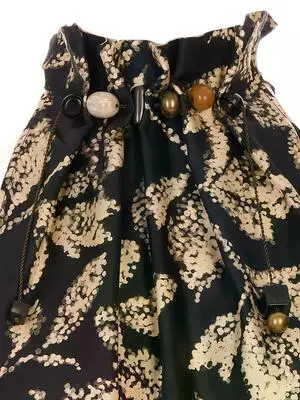 Max Mara Cartone Beaded Floral-print Maxi Dress - Black