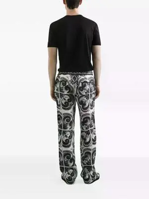 Dolce & Gabbana T-shirt In Melange Jersey - Black