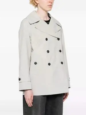 SAVE THE DUCK Logo-appliqué Trench Coat