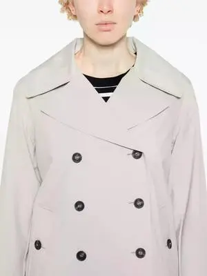 SAVE THE DUCK Logo-appliqué Trench Coat