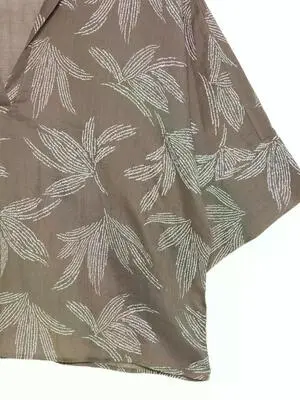 BARBA NAPOLI Leaf-print Blouse
