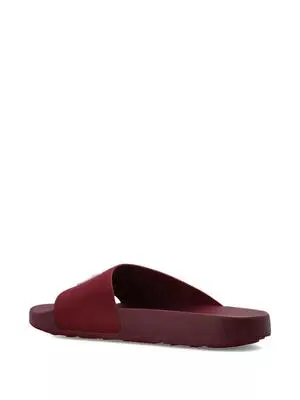 Givenchy Logo-patch Slides - Red