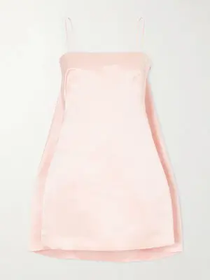 Givenchy Cape-effect Silk-satin Mini Dress - Pink
