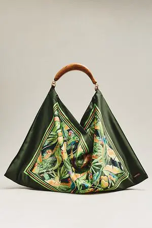 Farm Rio Satin Scarf Medium Bag