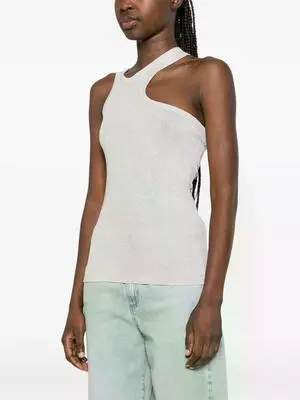 PHILIA LOFT Cut-out Ribbed Knit Top