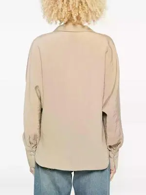 PHILIA LOFT Buttoned V-neck Shirt