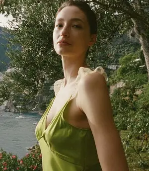 HMD Claire Silk Satin Dress - Chartreuse