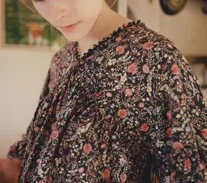 HMD Floral Print Thistle Top
