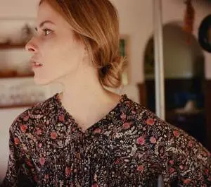 HMD Floral Print Thistle Top