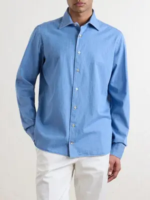 DE PETRILLO Cotton-chambray Shirt