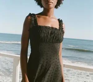 HMD Roma Floral Eyelet Dress