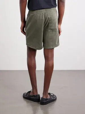 Nn07 Straight-leg Twill Drawstring Shorts - Green