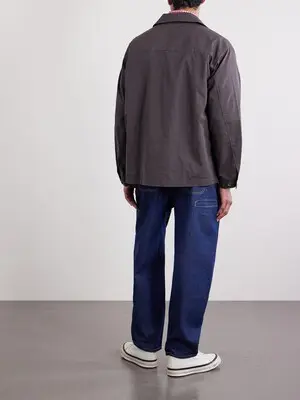 FRIZMWORKS Relaxed Cotton-blend Twill Blouson Jacket - Gray