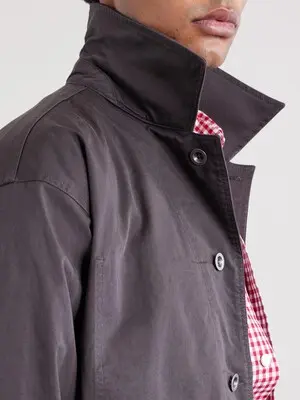 FRIZMWORKS Relaxed Cotton-blend Twill Blouson Jacket - Gray