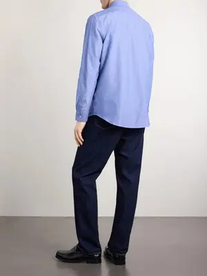 Paul Smith Striped Cotton-seersucker Shirt - Blue
