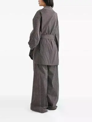 Dolce & Gabbana Striped Poplin Shirt - Brown