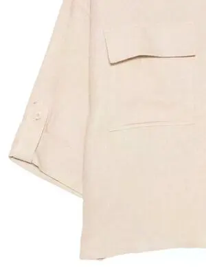 Eleventy Flap-pocket Shirt - Neutrals