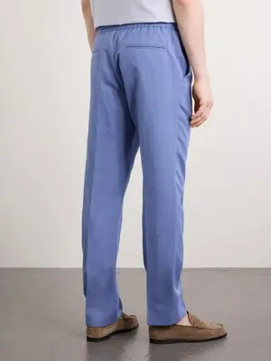 Paul Smith Straight-leg Cotton, Linen And Lyocell-blend Trousers