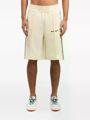 Palm Angels Elasticated-waistband Track Shorts - Neutrals