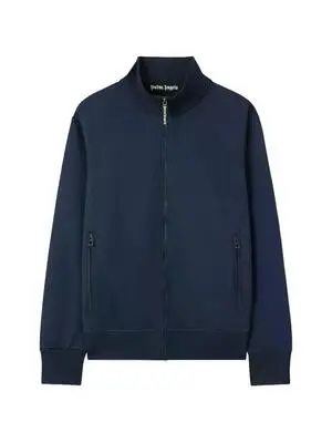 Palm Angels Curved Logo Jacket - Blue