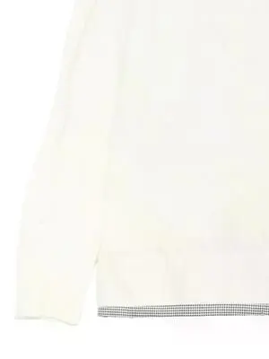 Undercover Checked-trim Sweater