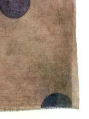 UMA WANG Polka-dot Distressed Scarf - Neutrals