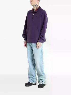 Adidas Half-zip Sweatshirt - Purple